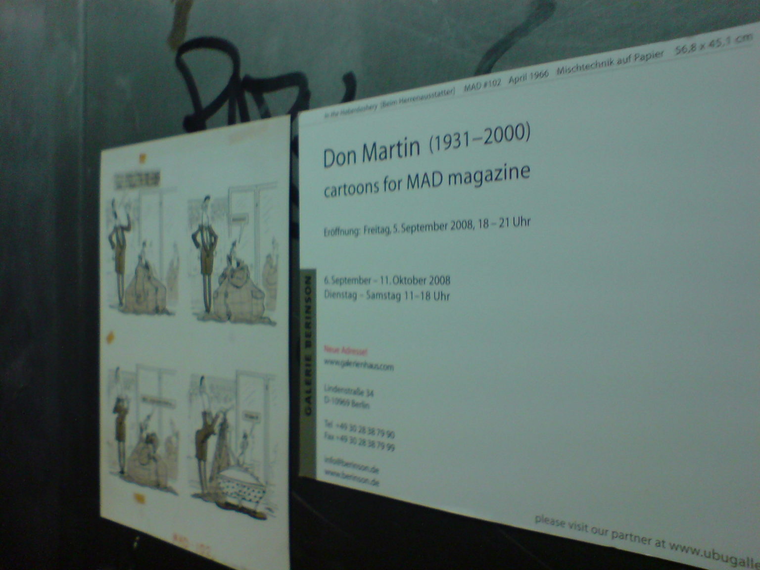 Exclusive Images: Don Martin Art Exhibition | MADtrash.com - The MAD ...